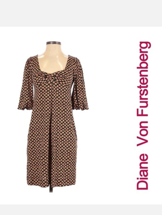 Diane Von Furstenberg | Dresses | Dvf Diane Von Furstenberg Mini Shift ...
